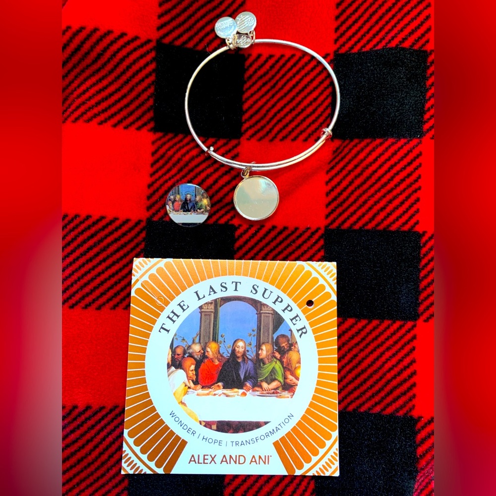 Rare Alex And Ani The Last Supper Bracelet - Gem